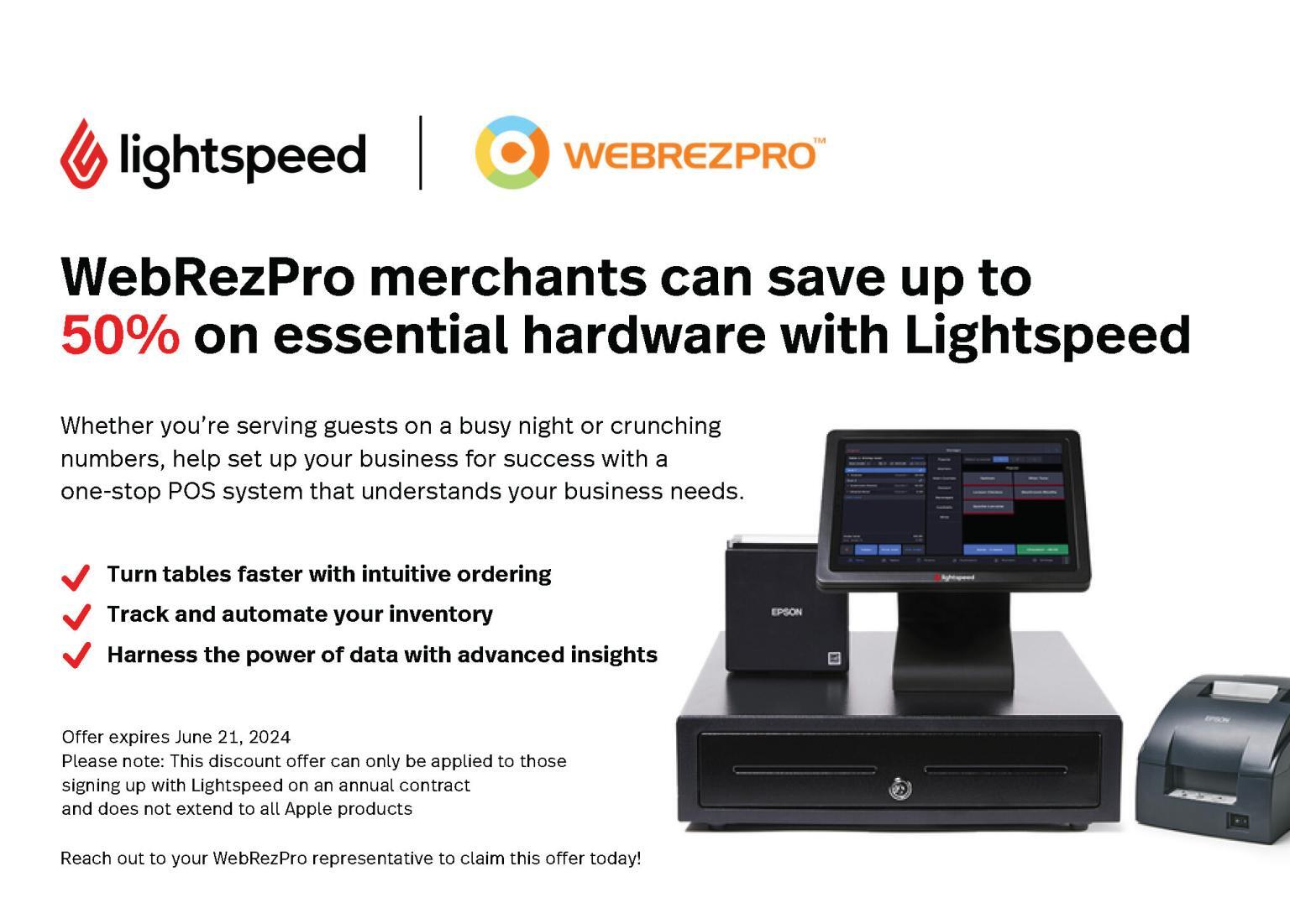 Lightspeed POS - WebRezPro